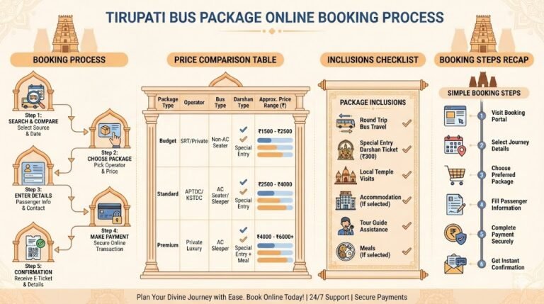 Tirupati Bus Package Online Booking – Darshan Complete Guide